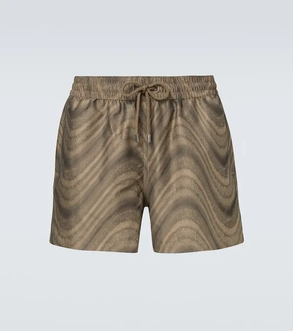 Frescobol Carioca Rio Printed Swim Trunks - Beige