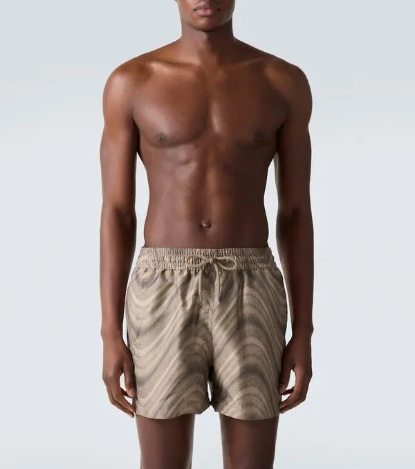 Frescobol Carioca Rio Printed Swim Trunks - Beige