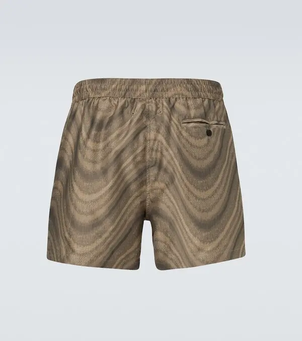 Frescobol Carioca Rio Printed Swim Trunks - Beige