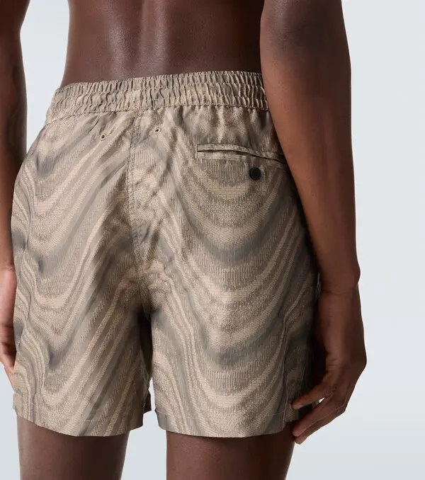 Frescobol Carioca Rio Printed Swim Trunks - Beige