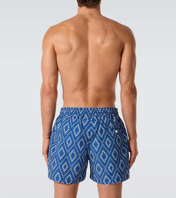 Frescobol Carioca Rio Printed Swim Trunks - Blue
