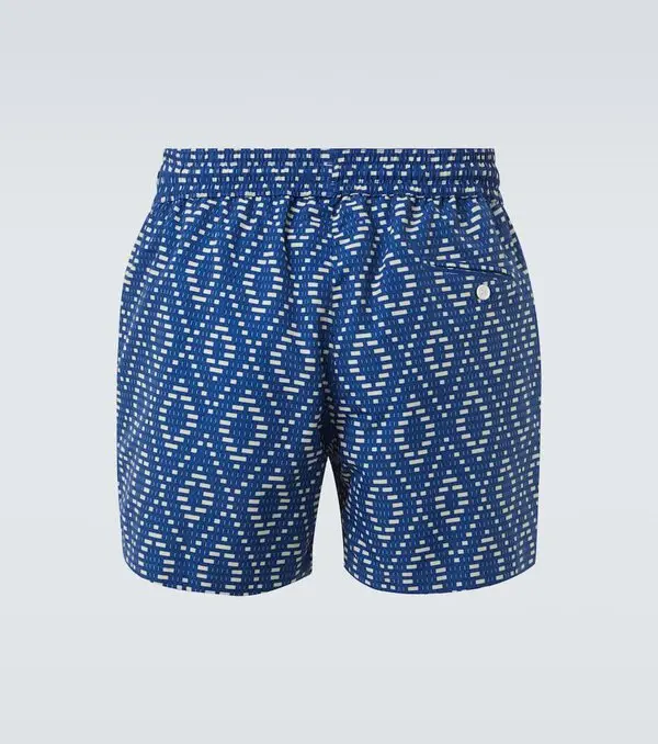 Frescobol Carioca Rio Printed Swim Trunks - Blue
