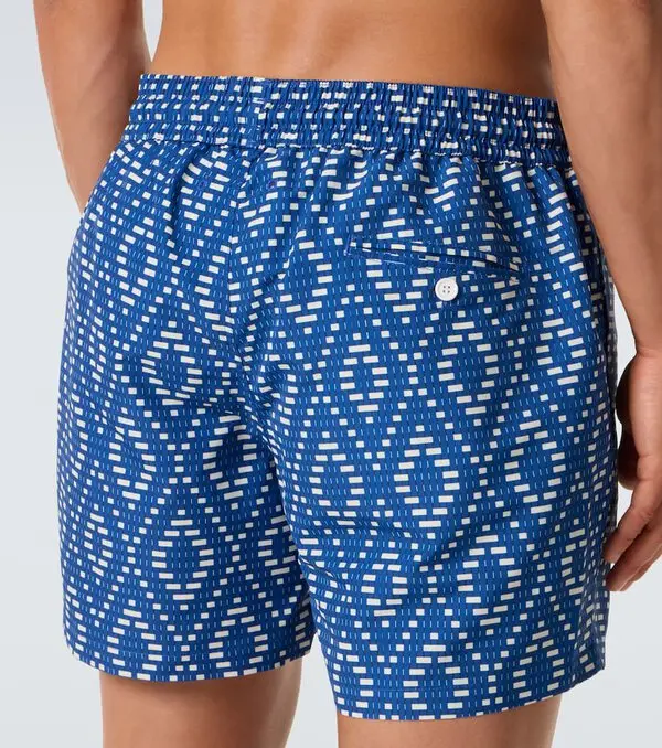 Frescobol Carioca Rio Printed Swim Trunks - Blue
