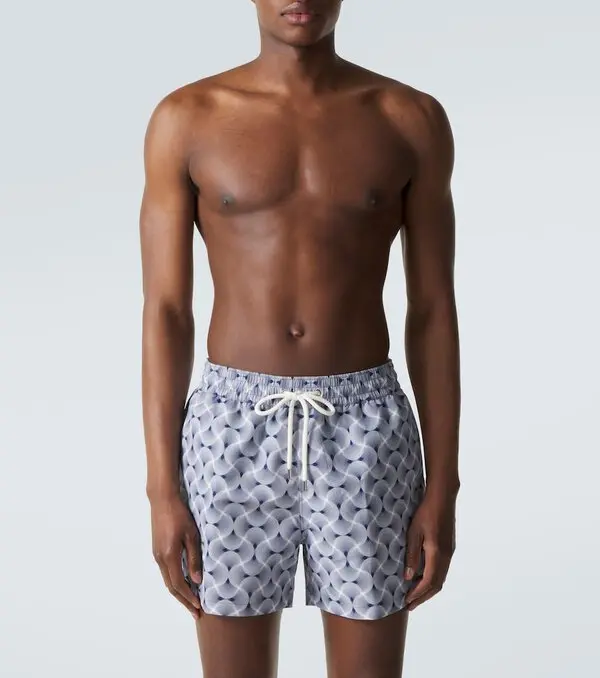 Frescobol Carioca Rio Printed Swim Trunks - Blue