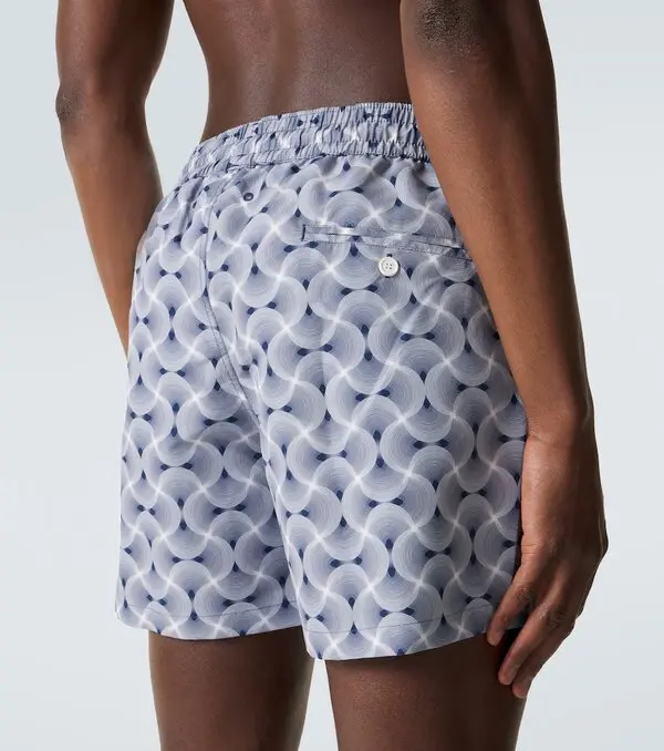 Frescobol Carioca Rio Printed Swim Trunks - Blue