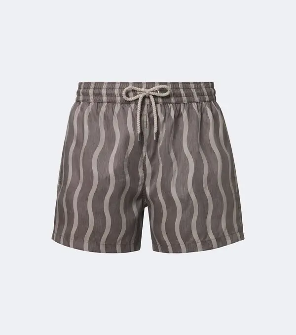Frescobol Carioca Rio Printed Swim Trunks - Brown