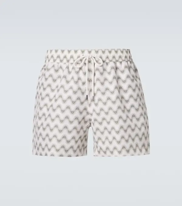 Frescobol Carioca Rio Printed Swim Trunks - Green
