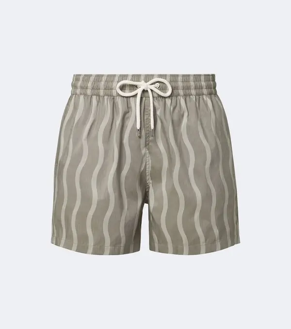 Frescobol Carioca Rio Printed Swim Trunks - Green