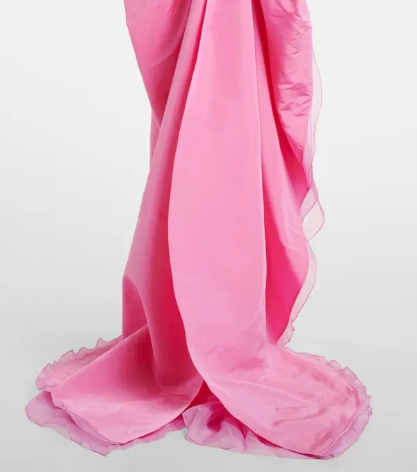 Carolina Herrera Bow-detail Strapless Crêpe Gown