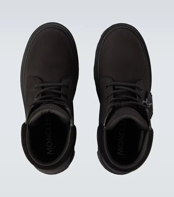 Moncler Peak City Leather Ankle Boots