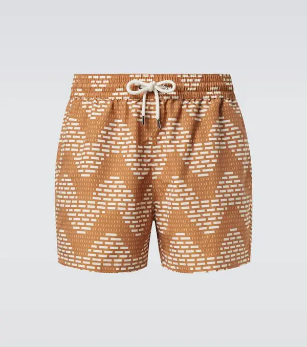 Frescobol Carioca Rio Printed Swim Trunks