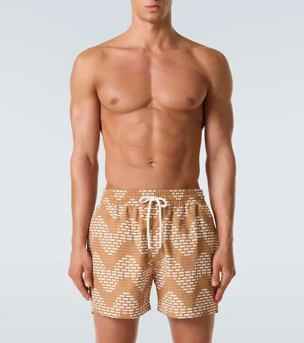 Frescobol Carioca Rio Printed Swim Trunks