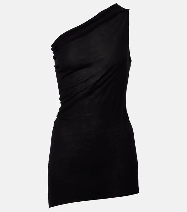 Rick Owens One-shoulder Top - Black