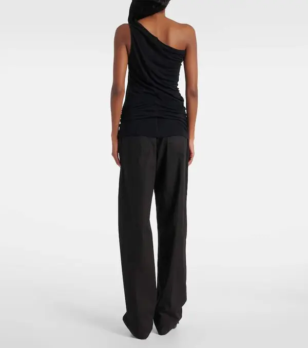 Rick Owens One-shoulder Top - Black