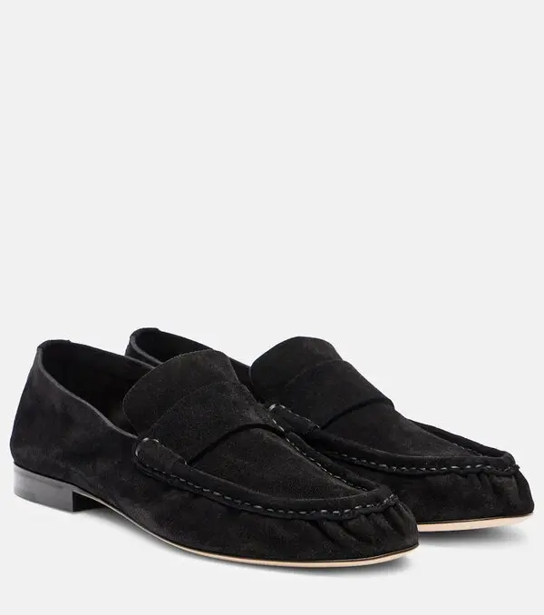 THE ROW Soft Suede Loafers