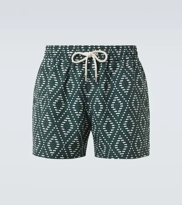 Frescobol Carioca Rio Printed Swim Trunks - Green