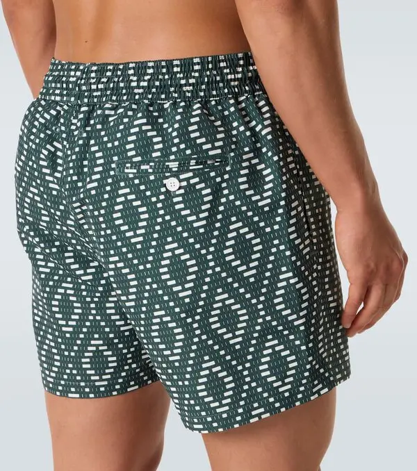 Frescobol Carioca Rio Printed Swim Trunks - Green