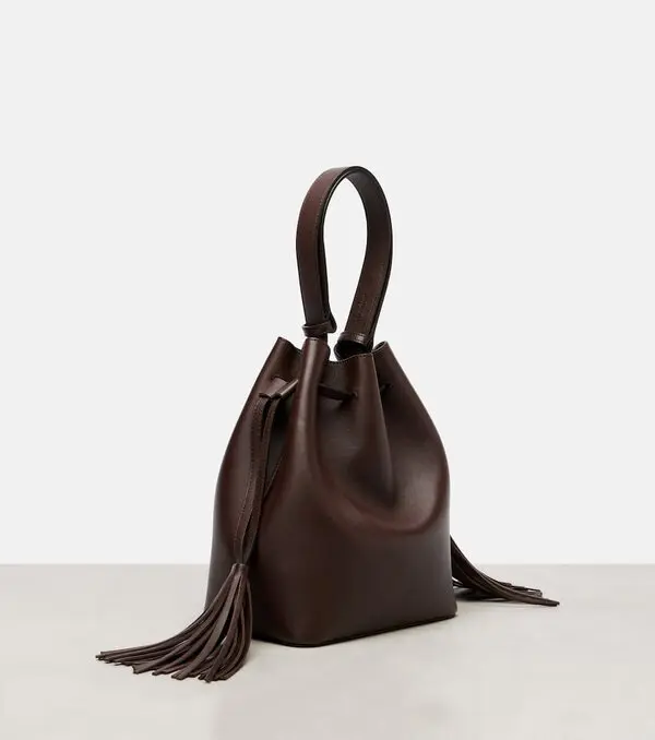 ショルダーバッグ・ポシェット VALENTINO GARAVANI BROWN SO SEAU BUCKET BAG Valentino Garavani So Seau Leather Bucket Bag - Brown