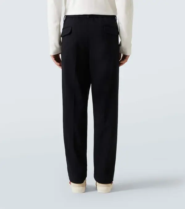 Moncler Cotton-blend Jersey Slim Pants