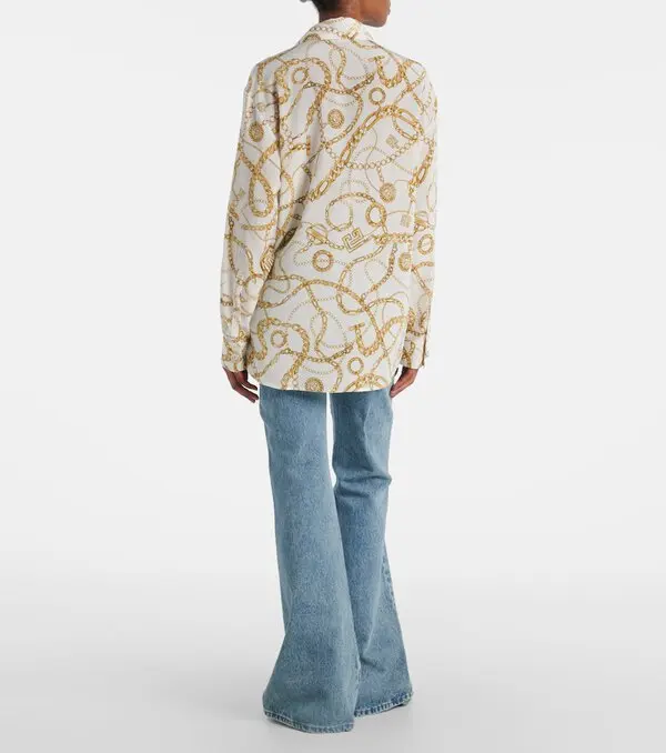 Balmain Chaînes Silk Shirt