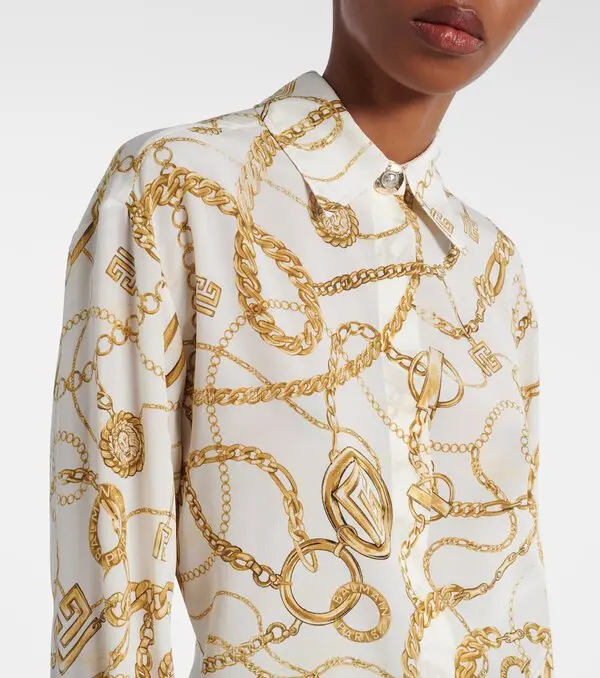 Balmain Chaînes Silk Shirt