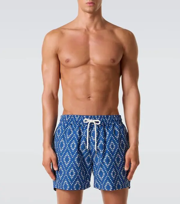 Frescobol Carioca Rio Printed Swim Trunks
