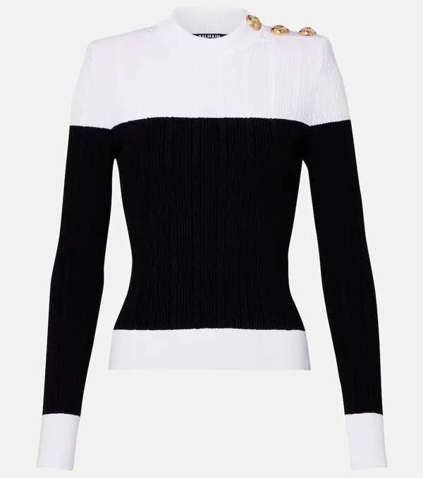 Balmain Cable-knit Sweater