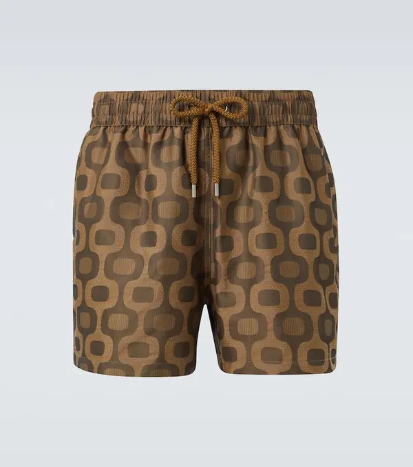 Frescobol Carioca Rio Sport Printed Swim Trunks - Brown