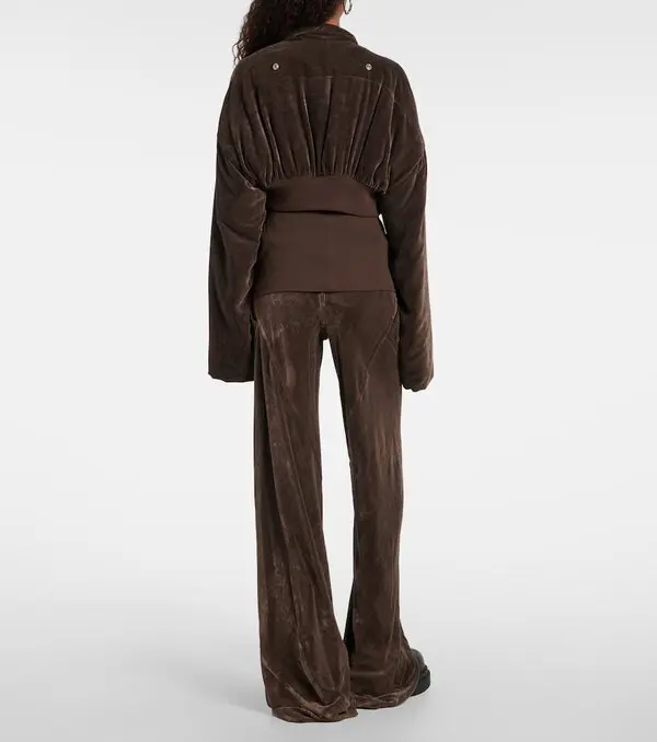 Rick Owens Hollywood Cropped Jacket - Brown