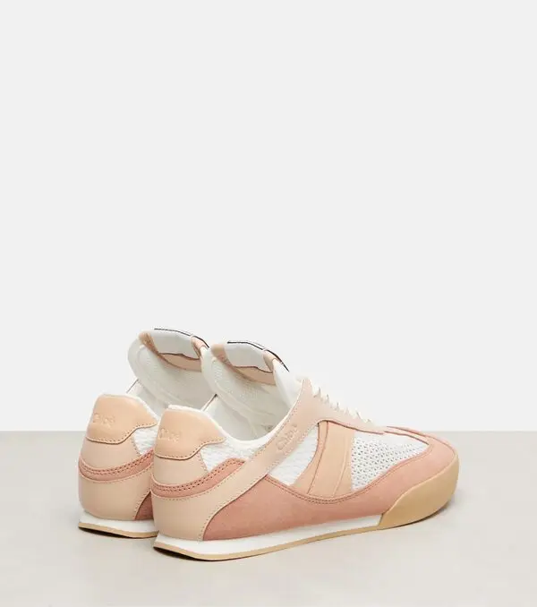 Chloé Kick Leather-trimmed Sneakers