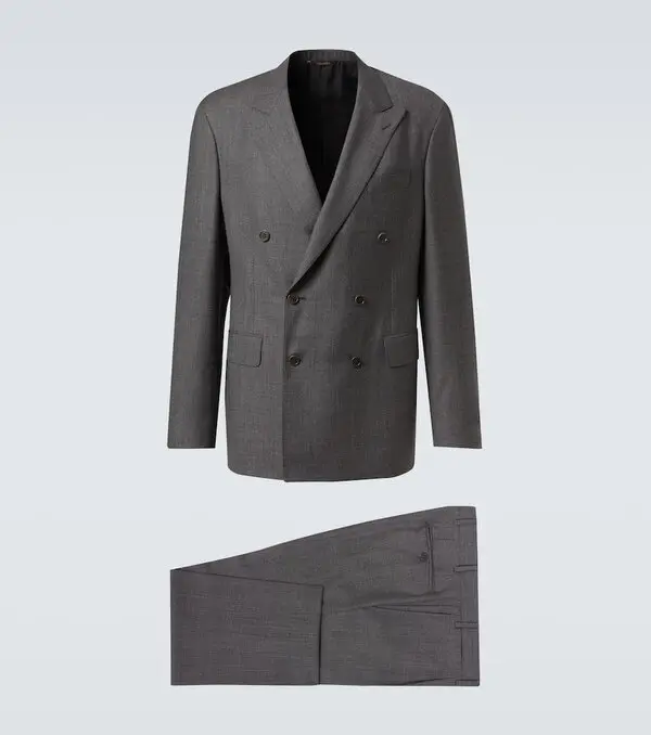 Canali Double-breasted Wool Suit