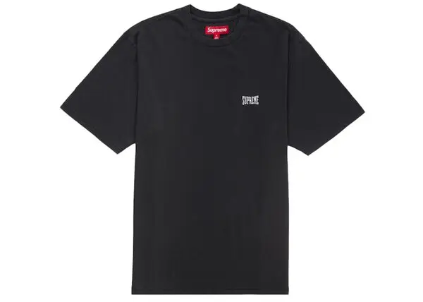Supreme Warm Up Washed Short Sleeve Top - Black
