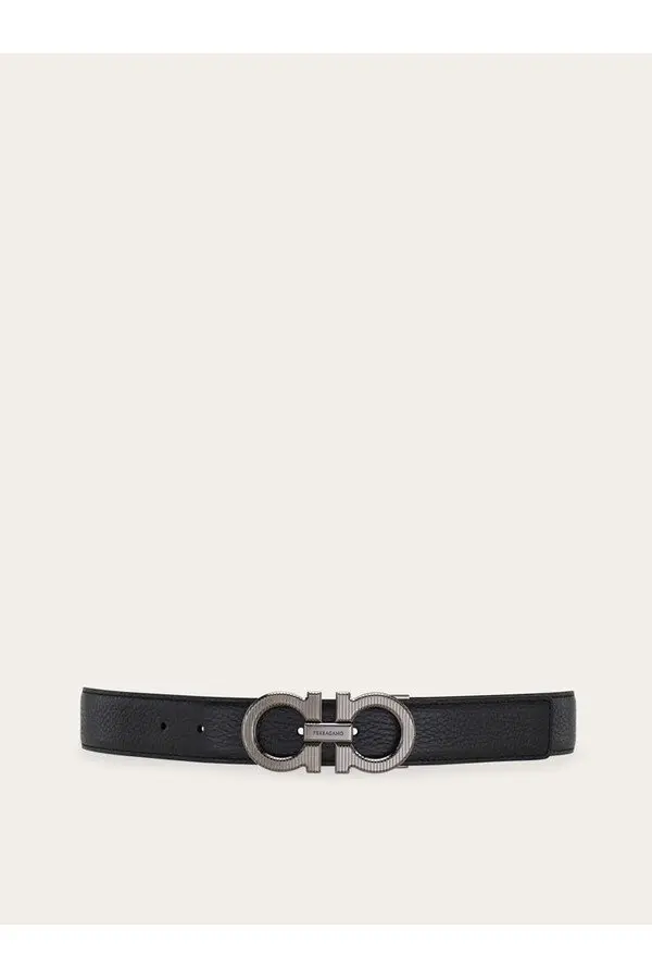 FERRAGAMO Reversible Gancini Belt - Red