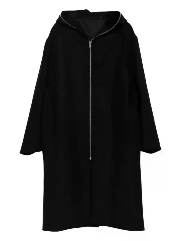 Rick Owens Hooded Raincoat - Black