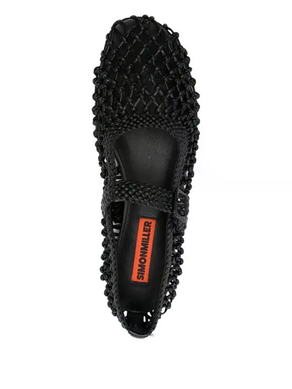 SIMONMILLER Leather Ballet Flats - Black