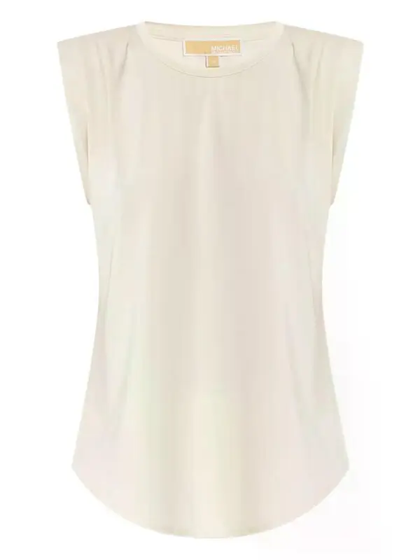 Michael Kors Padded-shoulder Top - Neutrals