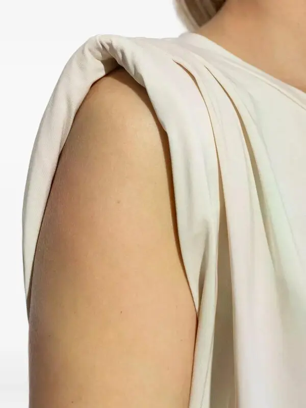 Michael Kors Padded-shoulder Top - Neutrals