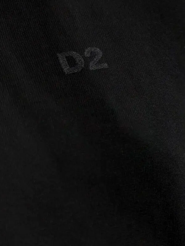 Dsquared2 Logo-embroidered Knit Top - Black