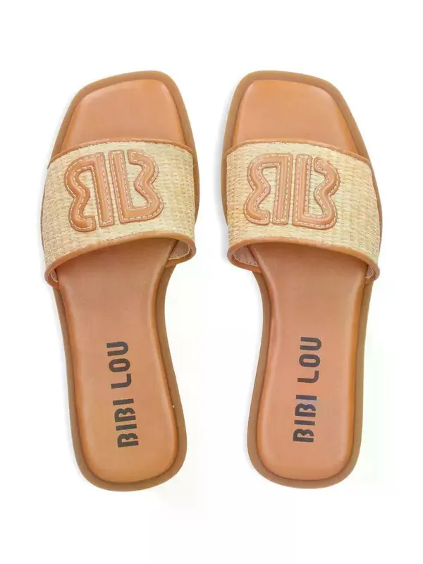 BIBI LOU Logo-embroidered Flat Sandals