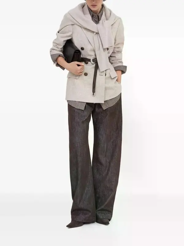 Brunello Cucinelli Twill Flannel Blazer - Neutrals
