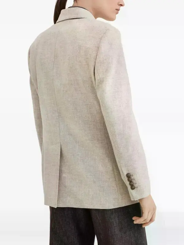 Brunello Cucinelli Twill Flannel Blazer - Neutrals