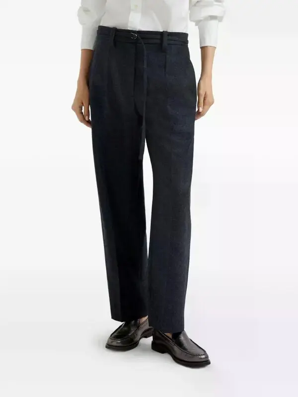 Brunello Cucinelli Wool Belted Trousers