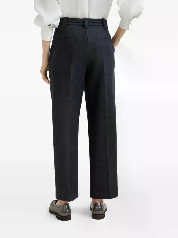 Brunello Cucinelli Wool Belted Trousers