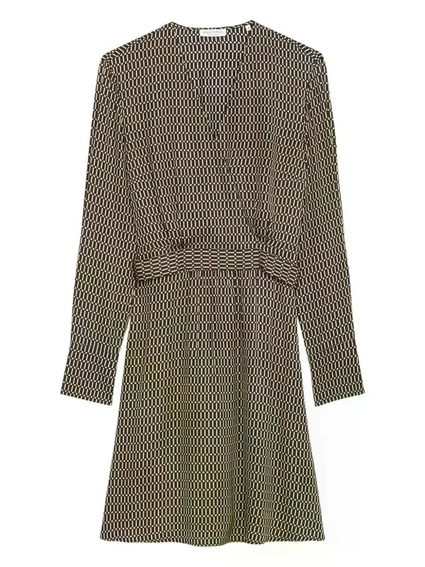 Marc O'polo Geometric-pattern Wrap Dress