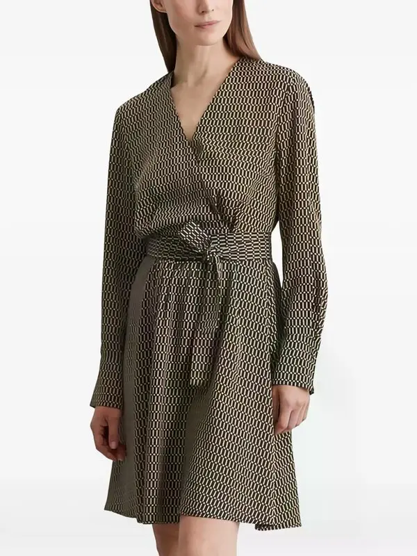 Marc O'polo Geometric-pattern Wrap Dress