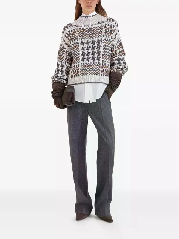 Brunello Cucinelli Tailored Wool Trousers - Grey