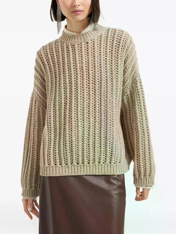 Brunello Cucinelli Chunky-knit Cashmere Sweater - Brown
