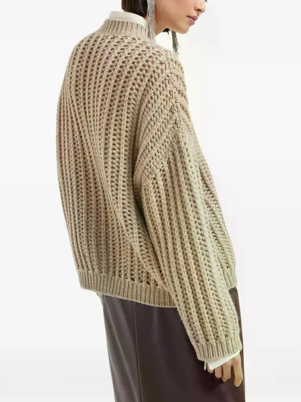 Brunello Cucinelli Chunky-knit Cashmere Sweater - Brown