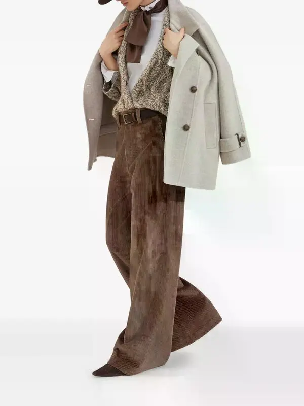 Brunello Cucinelli Double-breasted Coat - Neutrals