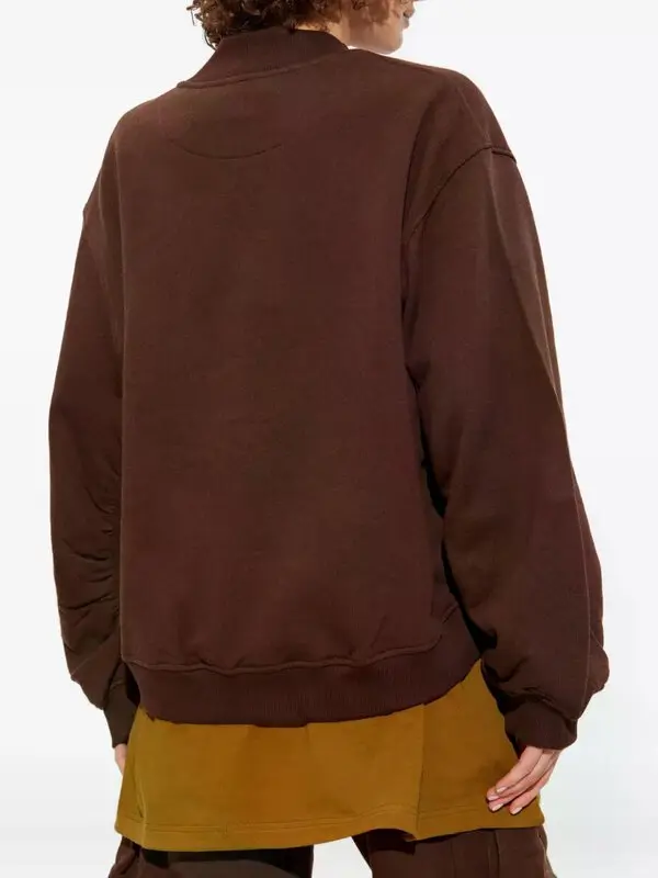 Attico V-neck Sweatshirt - Brown